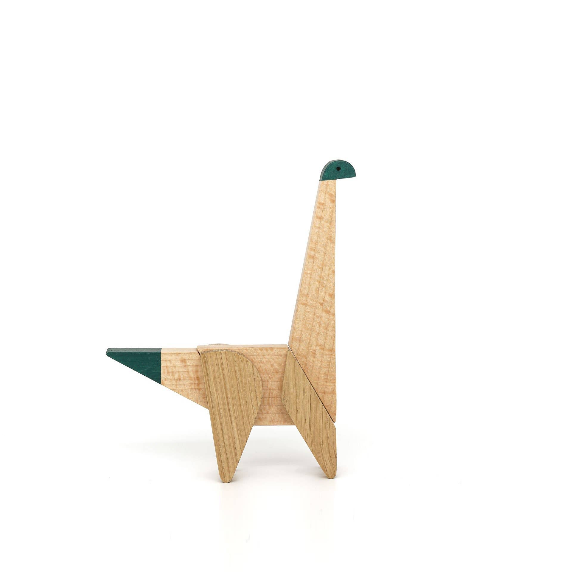 Wooden Magnetic Brontosaurus Dinosaur – Museum of Mini